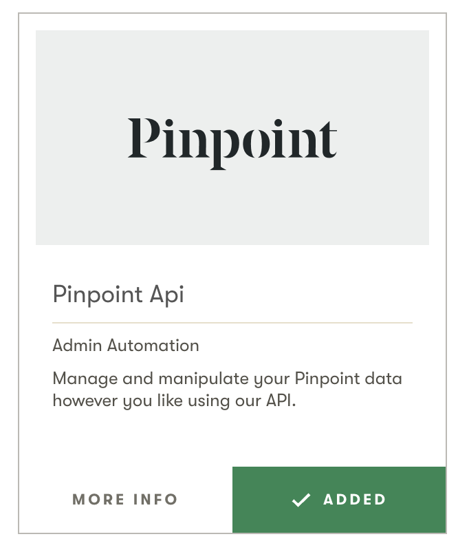 How to activate the integration with Pinpoint?